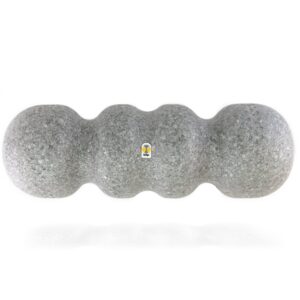 rollga standard - the better foam roller for flexibility, muscle recovery, back & neck massage, & exercise (silver)