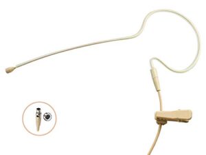 j k pro headset headworn single earhook microphone mic-j s90 compatible with shure wireless transmitter