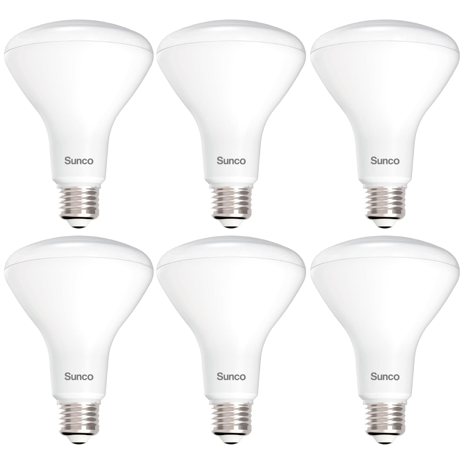 Sunco 6 Pack BR30 LED Bulbs, Indoor Flood Lights CRI93 11W Equivalent 65W 3000K Warm White 850 Lumens, E26 Base, 25000 Lifetime Hours Interior Home Dimmable Recessed Can Light Bulbs - UL