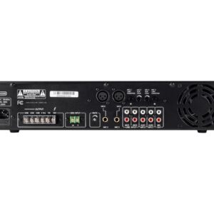 Monoprice Commercial Audio 120 Watt Mixer Amplifier - 5chz 100 Volt/70 Volt with Microphone Priority