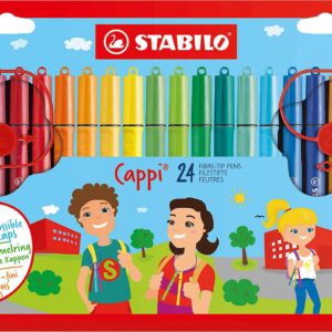 STABILO 168/24-4 Cappi Wallet of 24 - Felt-tip Pen - Multicolour