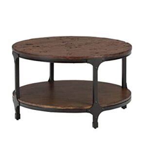 Jofran Inc. Urban Nature Rustic Pine Solid Wood Round Coffee Table