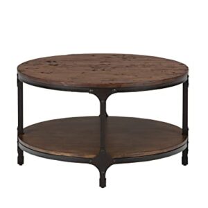 Jofran Inc. Urban Nature Rustic Pine Solid Wood Round Coffee Table