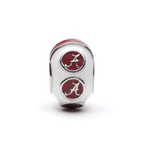 University of Alabama Bead Charm Set | Stainless Steel Alabama Charms | Set of Three Crimson Tide Charms | University of Alabama Gift | Fits Most Popular Charm Bracelets