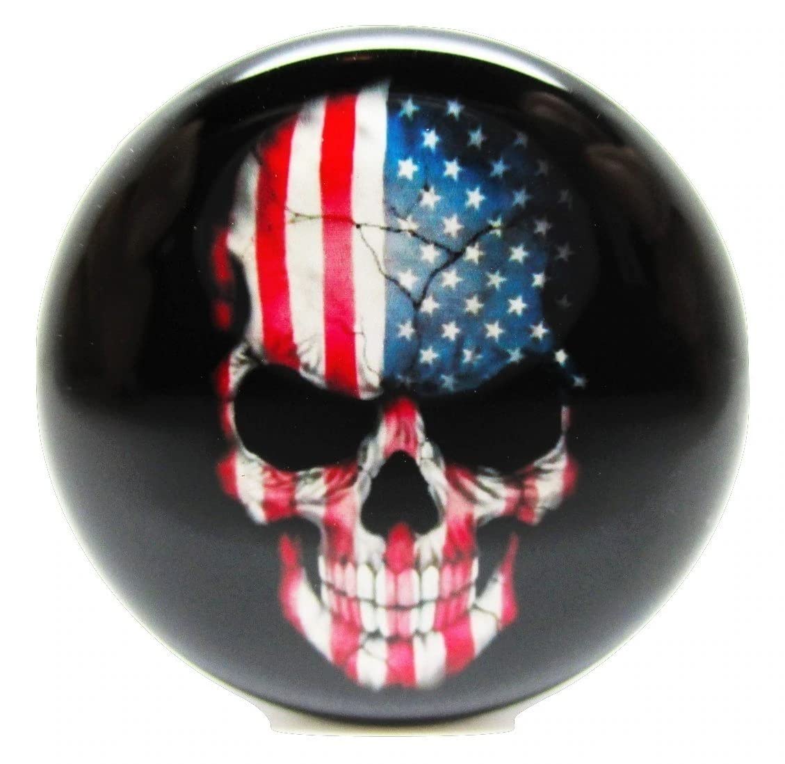 Pierced Republic American Skull Ear Plugs - Acrylic - Screw on - New *Pair* (00 Gauge (10mm))