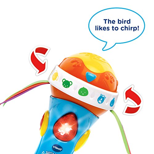 VTech Baby Babble and Rattle Microphone, Blue Small