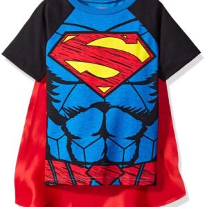 Warner Bros. Toddler Boys Superman Cape T-Shirt Set Blue 3T