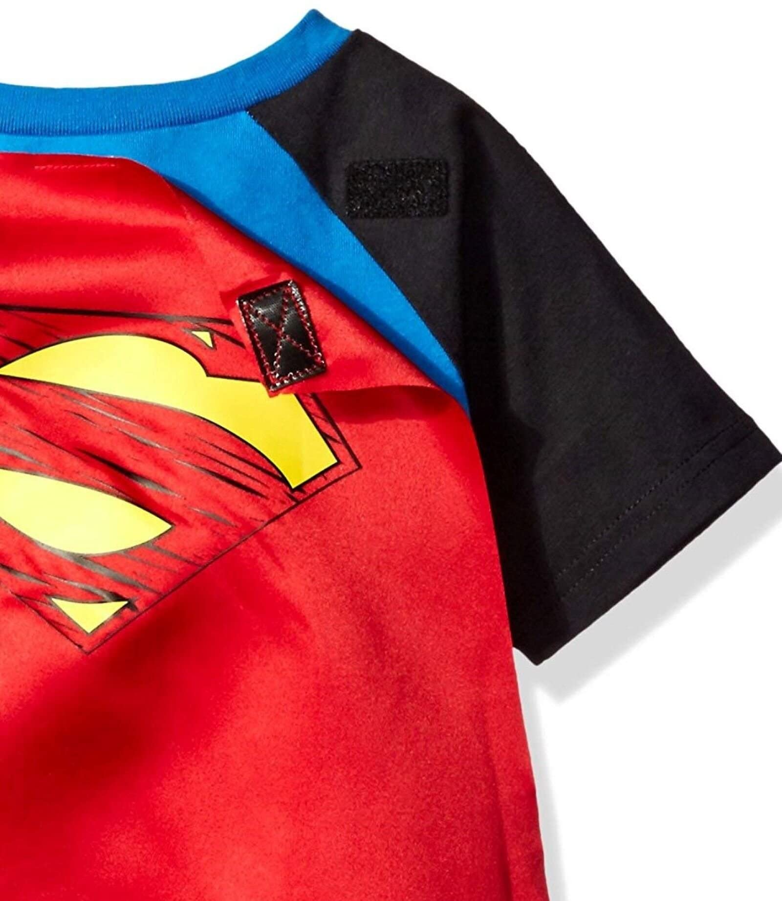 Warner Bros. Toddler Boys Superman Cape T-Shirt Set Blue 3T