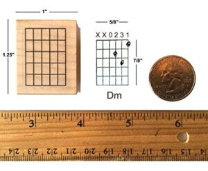 stampola™ guitar chord stamp (medium) - 5 fret