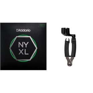 d'addario nyxl0838 electric guitar strings, extra super light, 8-38 and pro-winder string cutter bundle