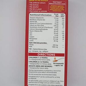 Feroglobin Vitabiotics -B12 Iron Supplement Liquid 200Ml by Feroglobin