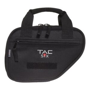 allen company tac-six™ 10" battalion single handgun case, black