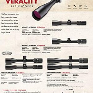 Burris Veracity Hunting Rifle Scope, Premium High Light-Transmitting Optics, 2X-10X-42mm, Ballistic E1 Reticle, MAD System MOA