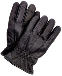 riparo mens genuine leather insulated winter gloves (large, black)