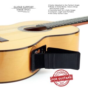 Tenor TPGS+ Professional Ergonomic Guitar Rest, Guitar Lifter, Guitar Foot Stool, Footstool Strap, Professional Posa Guitar Support for Classical, Flamenco, Acoustic or Arch Top Guitar Players.