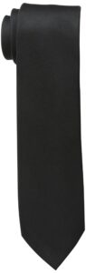 wembley men's everyday solid tie, black, one size