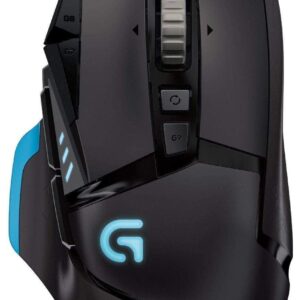 Logitech G502 Proteus Spectrum RGB Tunable Gaming Mouse, 12,000 DPI On-The-Fly DPI Shifting, Personalized Weight and Balance Tuning with (5) 3.6g Weights, 11 Programmable Buttons