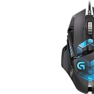 Logitech G502 Proteus Spectrum RGB Tunable Gaming Mouse, 12,000 DPI On-The-Fly DPI Shifting, Personalized Weight and Balance Tuning with (5) 3.6g Weights, 11 Programmable Buttons