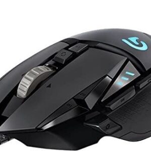 Logitech G502 Proteus Spectrum RGB Tunable Gaming Mouse, 12,000 DPI On-The-Fly DPI Shifting, Personalized Weight and Balance Tuning with (5) 3.6g Weights, 11 Programmable Buttons