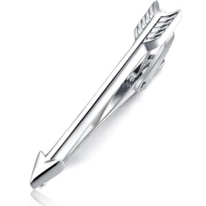 honey bear mens arrow tie clip bar stainless steel 4.7cm