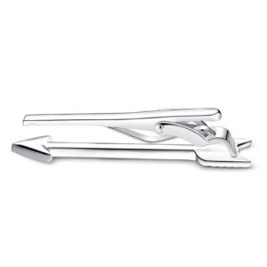 Honey Bear Mens Arrow Tie Clip Bar Stainless Steel 4.7cm