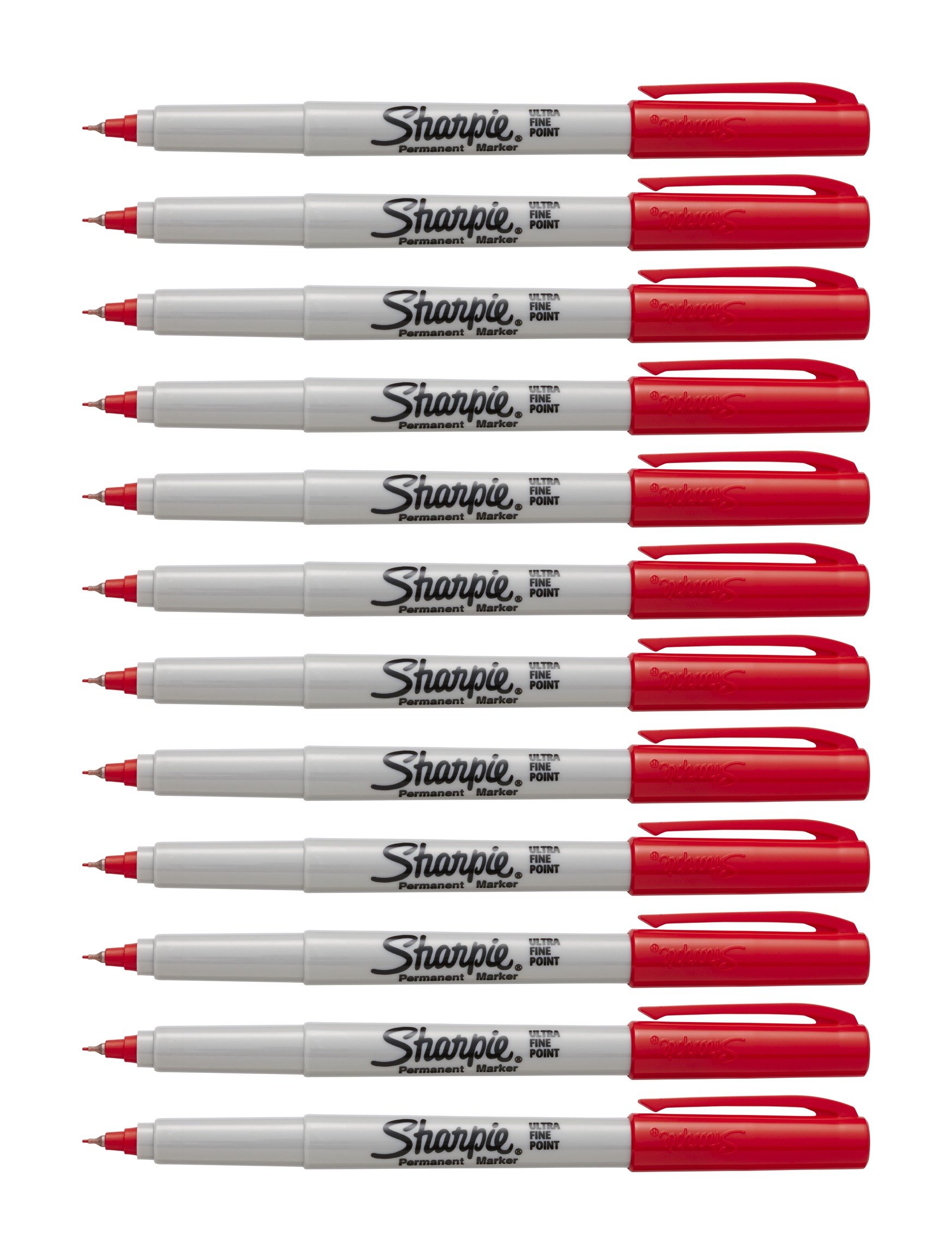 SHARPIE Color Burst Permanent Markers, Ultra-Fine Point, Red