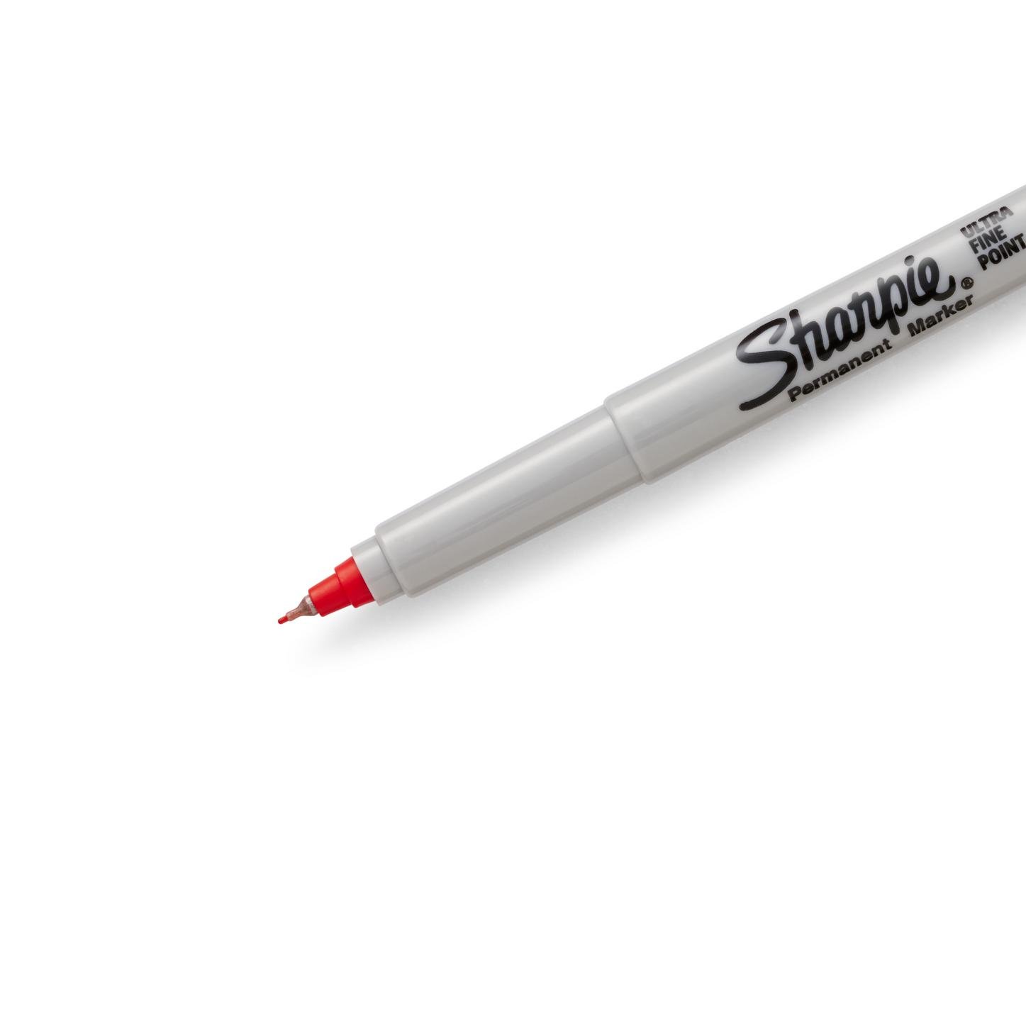 SHARPIE Color Burst Permanent Markers, Ultra-Fine Point, Red