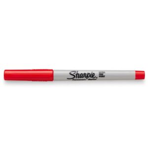 SHARPIE Color Burst Permanent Markers, Ultra-Fine Point, Red