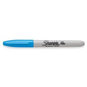 SHARPIE Color Burst Permanent Marker, Fine Point, Blue (1948372)