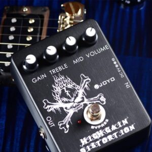 Joyo JF-04 High Gain Distortion, Guitar FX Pedal with Mid EQ