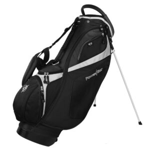 powerbilt tps dunes 14-way black/black golf stand bag