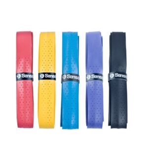 Senston New Racket Grip Anti Slip Perforated Super Absorbent Tennis Overgrip Badminton Overgrip Pickleball Overgrip.5 Pack.