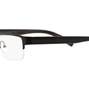 A|X ARMANI EXCHANGE Men's AX1015 Rectangular Prescription Eyewear Frames, Black/Demo Lens, 52 mm