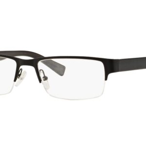 A|X ARMANI EXCHANGE Men's AX1015 Rectangular Prescription Eyewear Frames, Black/Demo Lens, 52 mm