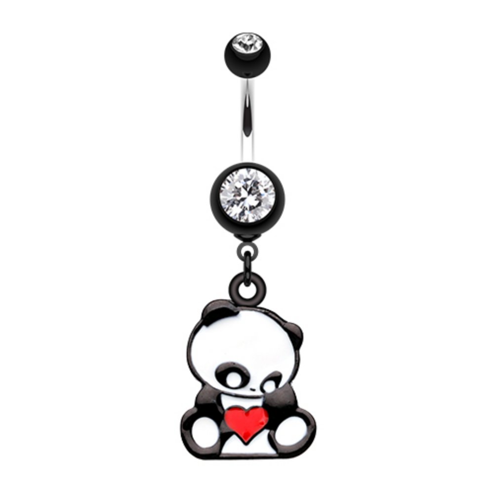 Panda Heart WildKlass Belly Button Ring