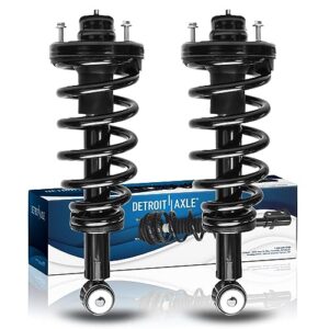 detroit axle - 2 rear struts for 2007-2017 ford expedition lincoln navigator [w/o electronic suspension] complete struts w/coil spring replacement ready strut shock assembly