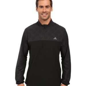 adidas Golf Men's Performance Stretch 1/2 Wind Jacket Carbon/Black Outerwear XL