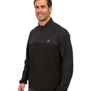 adidas Golf Men's Performance Stretch 1/2 Wind Jacket Carbon/Black Outerwear XL