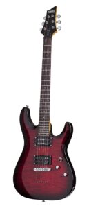 schecter c-6 plus solid-body electric guitar, stcb