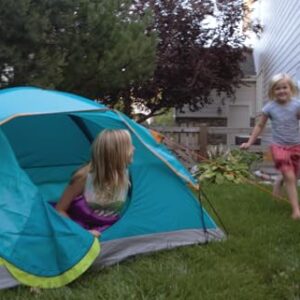 Coleman Kids Wonder Lake Tent, 2-Person Glow-In-The-Dark Tent for Campsite, Backyard, or Indoor Use, Sets Up in About 10 Minutes, Rainfly Included