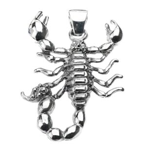 925 sterling silver stunning scorpio zodiac charm scorpion pendant