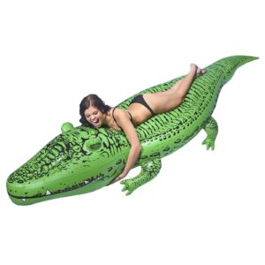 gofloats bigal' giant inflatable alligator, premium quality and over 11 ft long (for adults and kids)