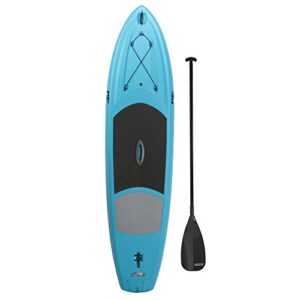 lifetime amped hardshell paddleboard with paddle, 11', glacier blue