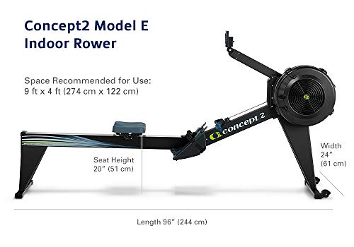 Concept2 RowErg Indoor Rowing Machine with Tall Legs - PM5 Monitor, Device Holder, Adjustable Air Resistance, Easy Storage