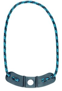 pine ridge archery kwik sling, bow sling, for left or right handed shooter, braided rope, turquoise/black