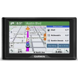 garmin drive 50 usa lm gps navigator system with lifetime maps, spoken turn-by-turn directions, direct access, driver alerts, and foursquare data