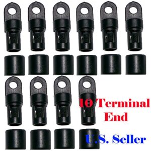 mtp 10x 1/4" terminal for 1/4" bungee shock cord end tabbed kayak canoe raftig