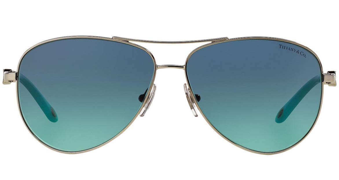 Tiffany TF3049B - 6001-9S Silver TF3049B Pilot Sunglasses Size 58mm