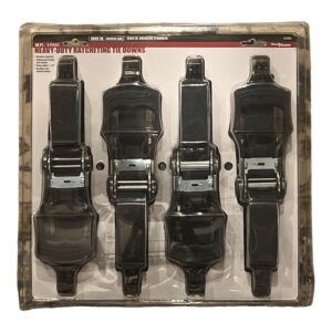 1000 lb. capacity 1-1/2 in. x 10 ft. ratcheting tie down set of 4 haul-master - item#61303