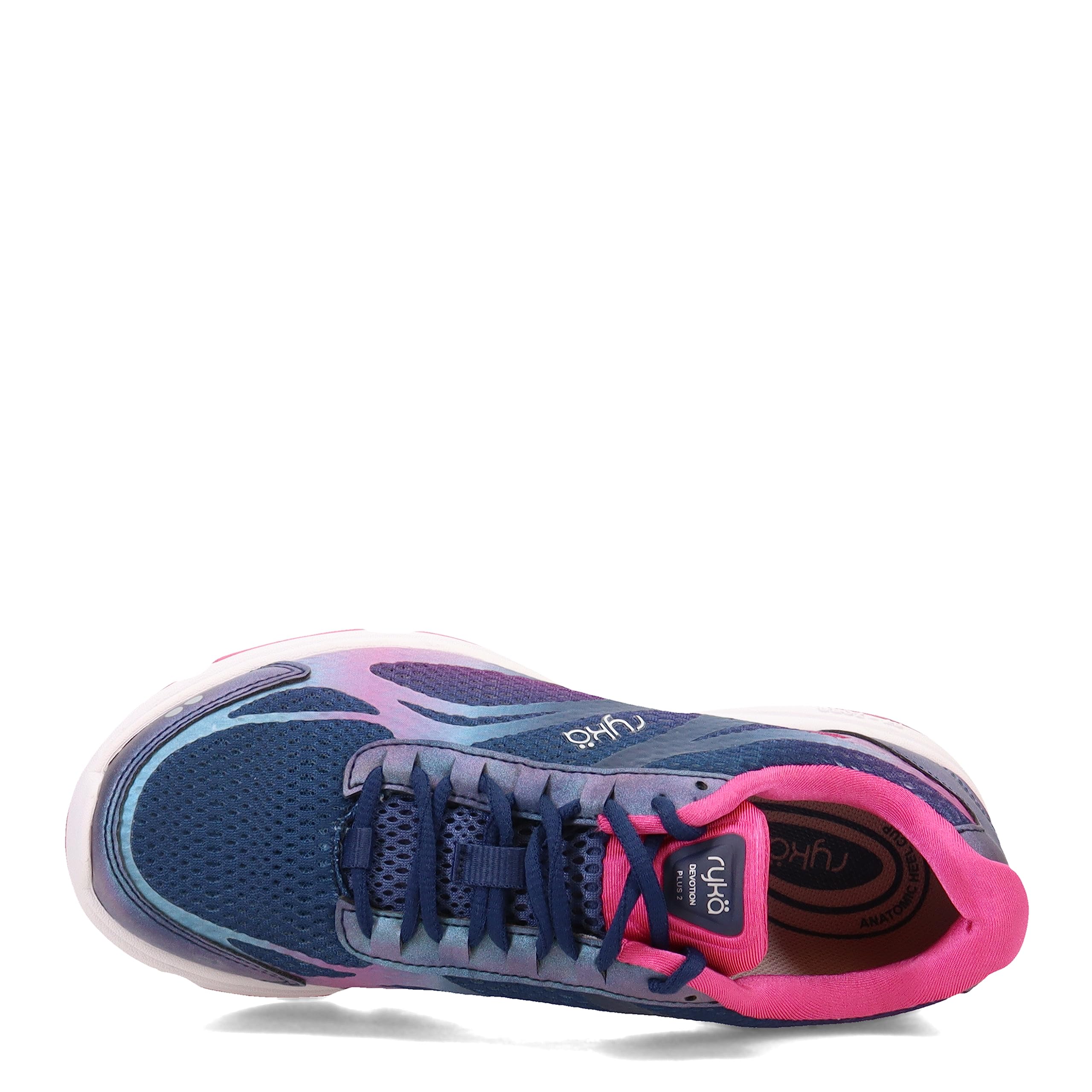 Ryka Women's Devotion Plus 2 Walking Shoe, Blue/Pink, 7.5 US